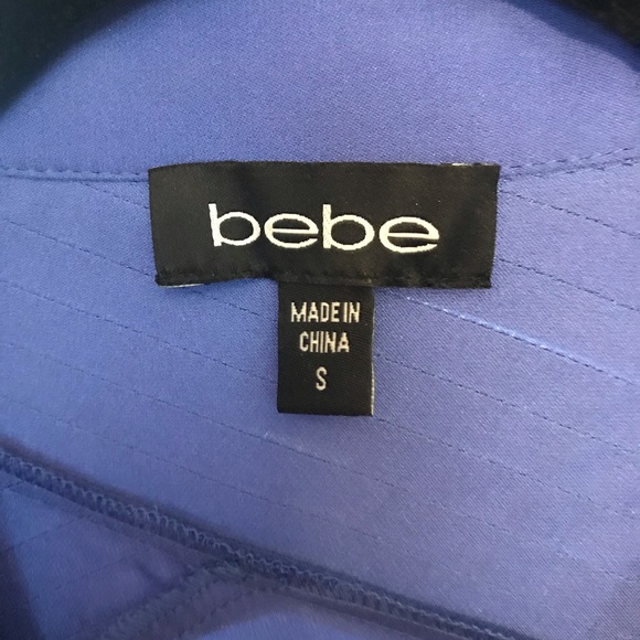 bebe | Tops | Small Bebe Blue Lavender Silk Blouse Nwot | Poshmark